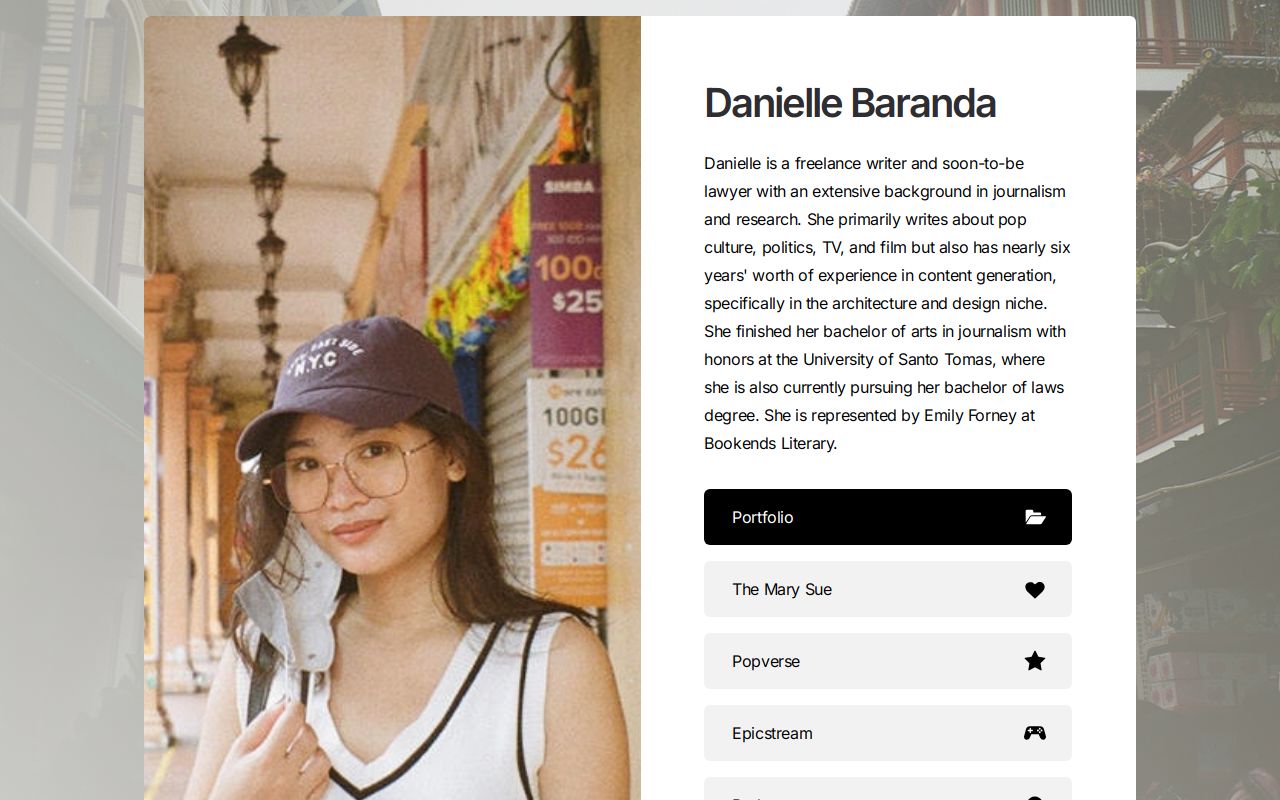 Danielle Baranda, Writer